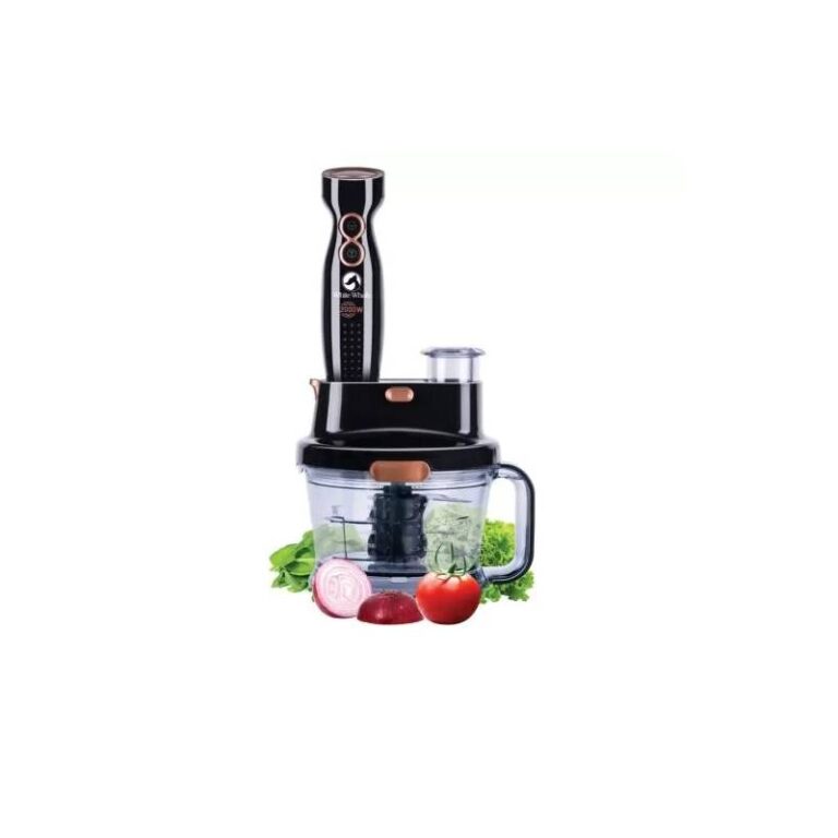 White Whale Hand Blender Black Powerful Motor WHB-782WG FB